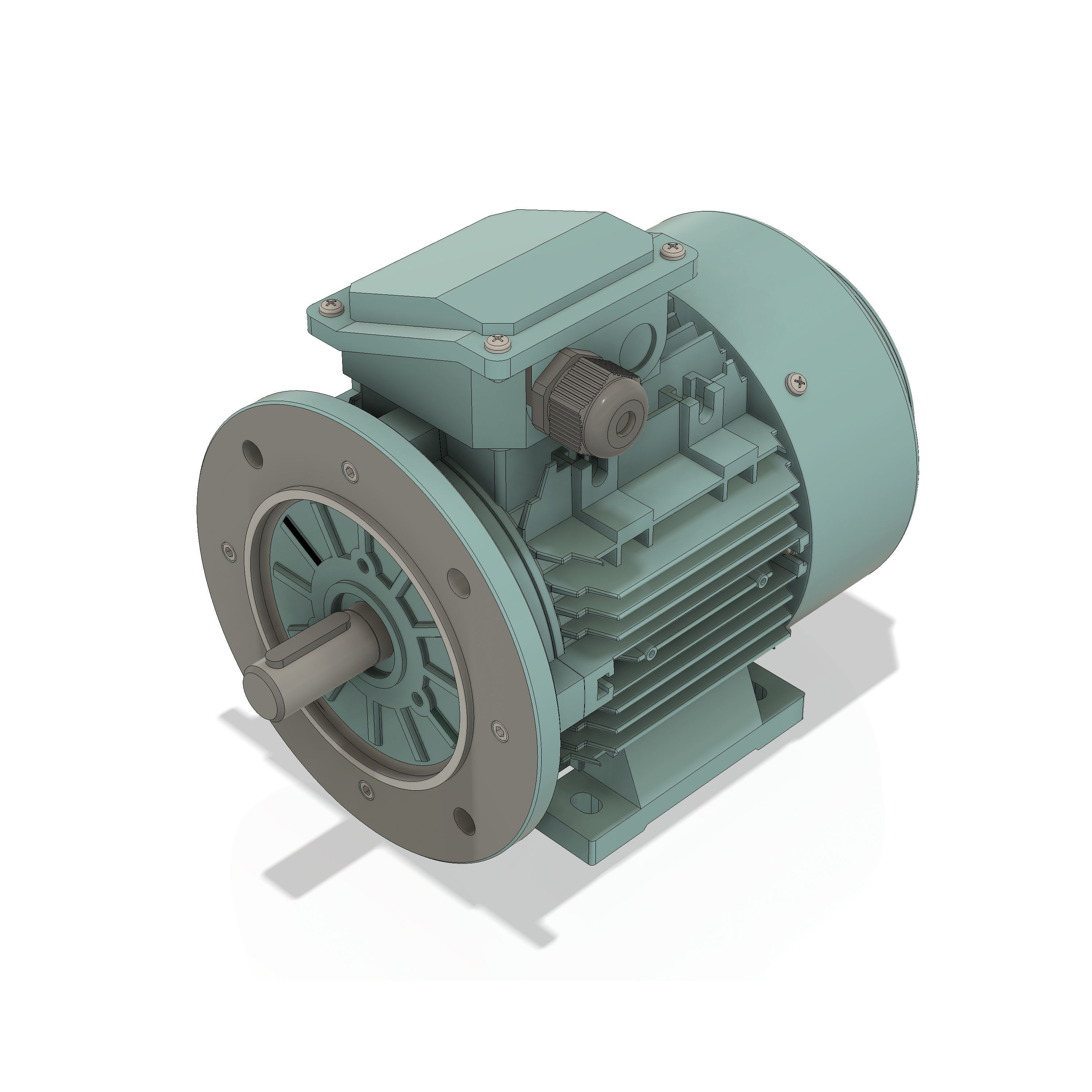 3 Phase AC induction motors - Frame size 90S 3D model | CGTrader
