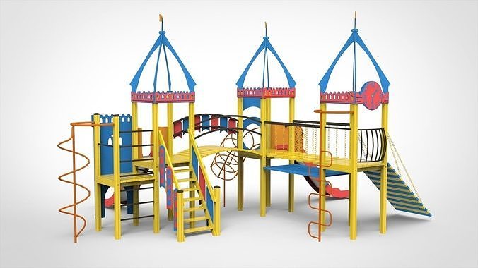 Playground for kids 3D model | CGTrader