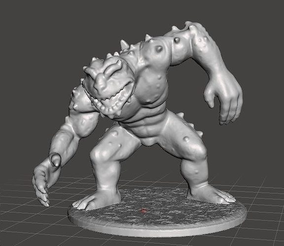 SLAD FROG CREATURE MINIATURE MODEL FANTASY GAMES DND AND RPG 3D model ...