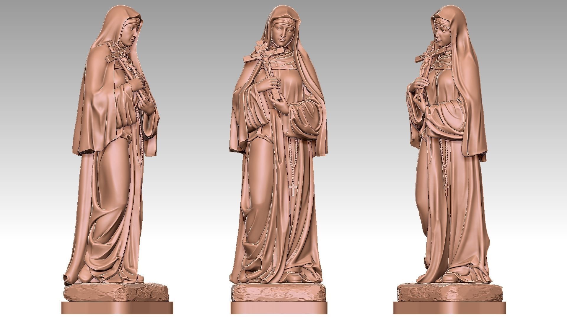 Saint Therese of the Child Jesus 3D model 3D printable | CGTrader