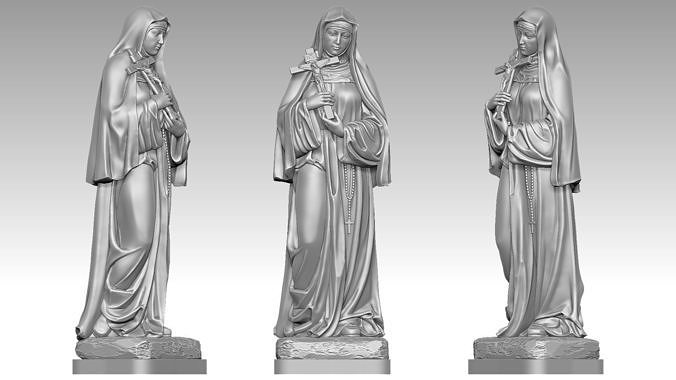 Saint Therese of the Child Jesus 3D model 3D printable | CGTrader