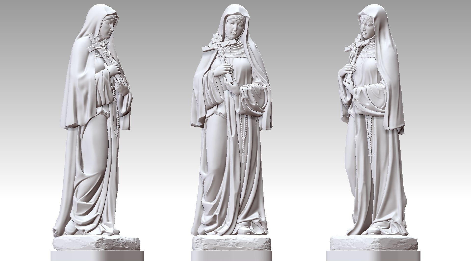Saint Therese of the Child Jesus 3D model 3D printable | CGTrader