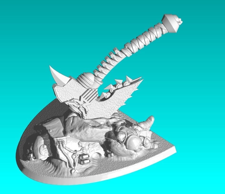 WARGAMING DIORAMA target MARKER 3D model 3D printable | CGTrader