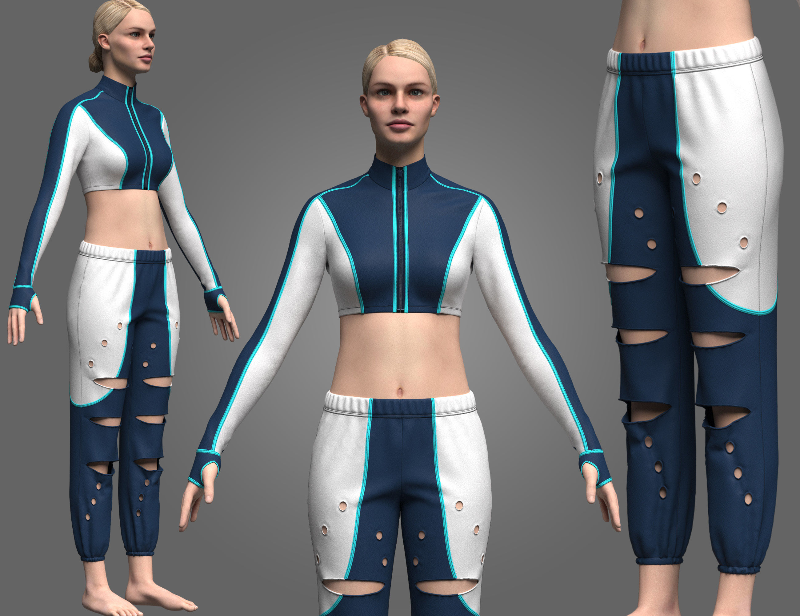 Casual outfit 3d Model 3D model | CGTrader