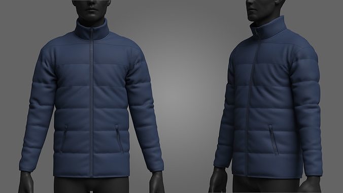 Puffer jacket 3d model 3D model | CGTrader