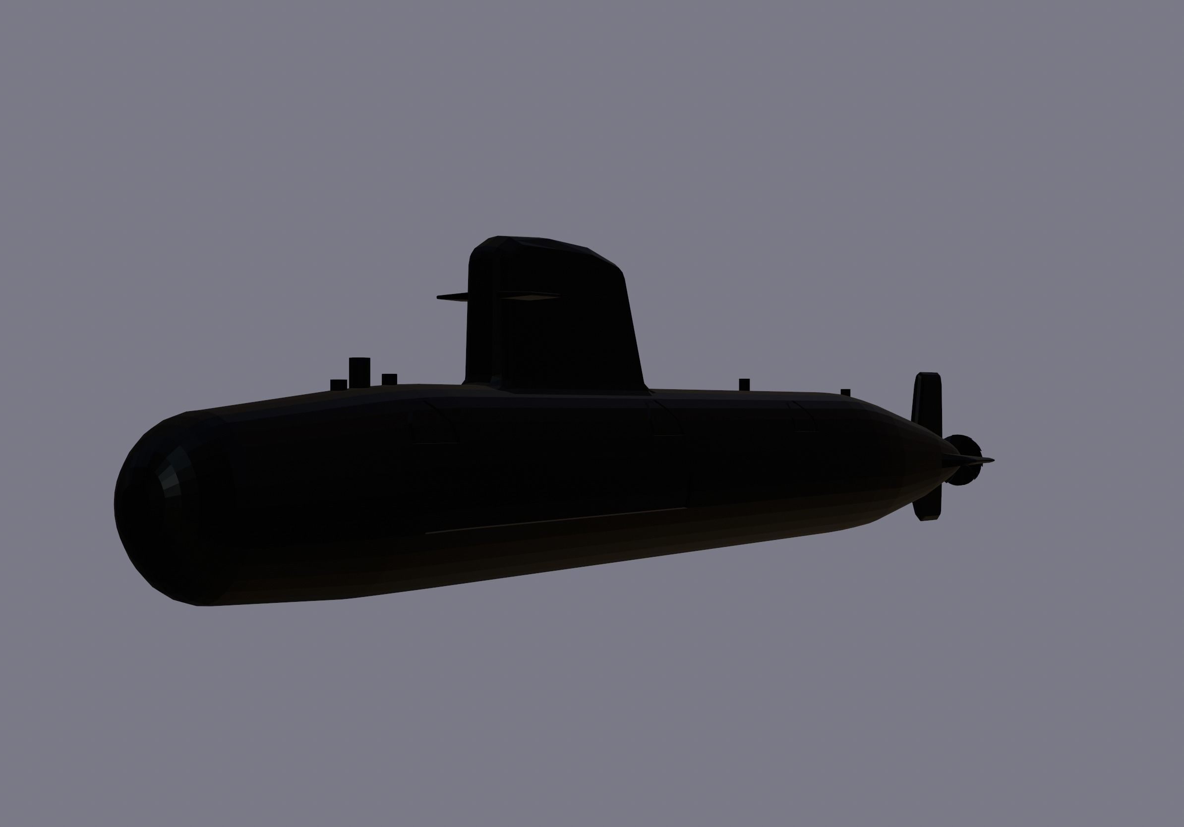 Submarino clase scorpene 3D model 3D printable | CGTrader
