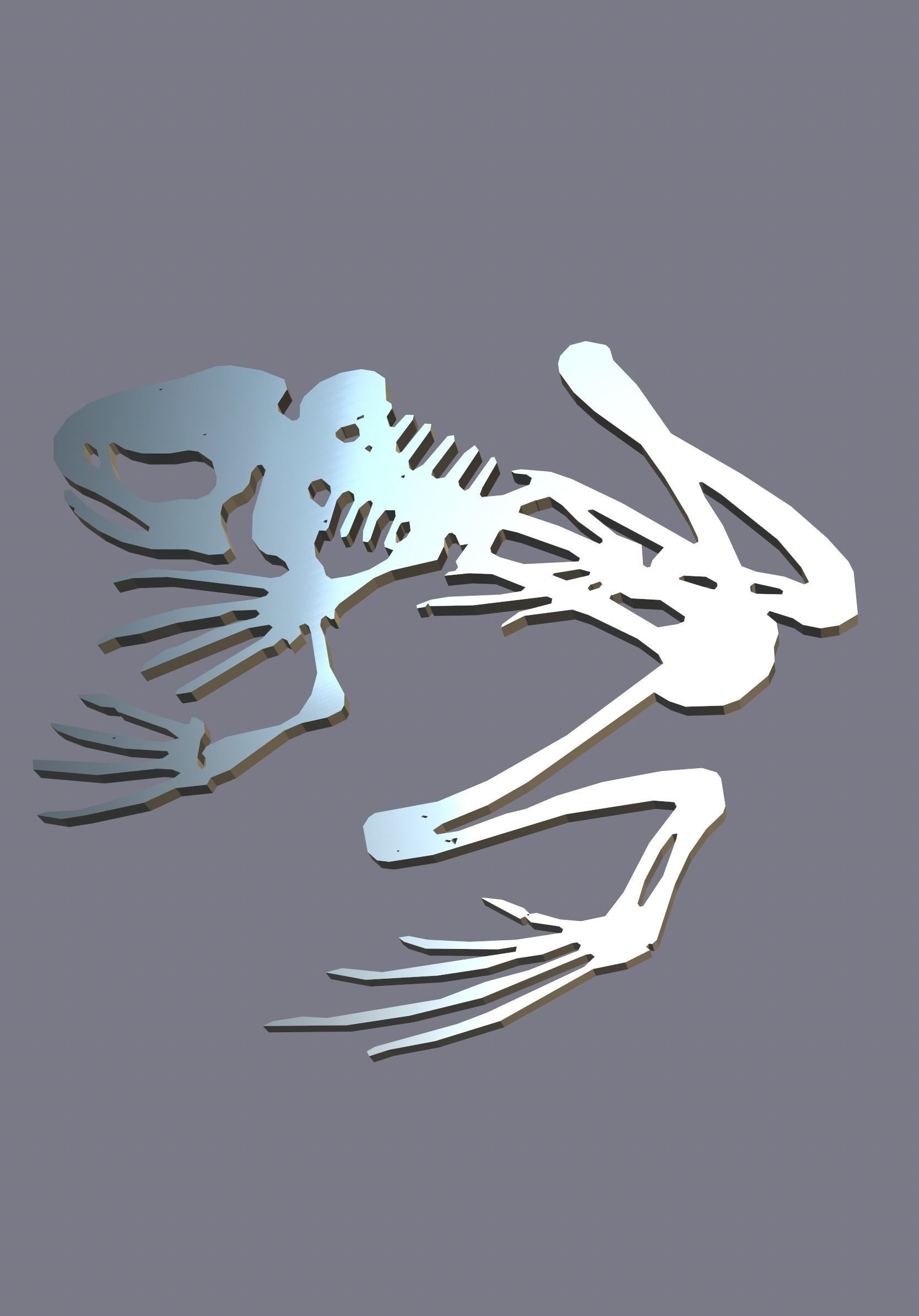 Esqueleto rana buzo tactico 3D model 3D printable | CGTrader