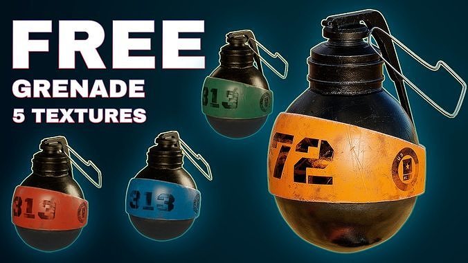 Free Grenade - Sci-Fi Game Asset free VR / AR / low-poly 3D model ...
