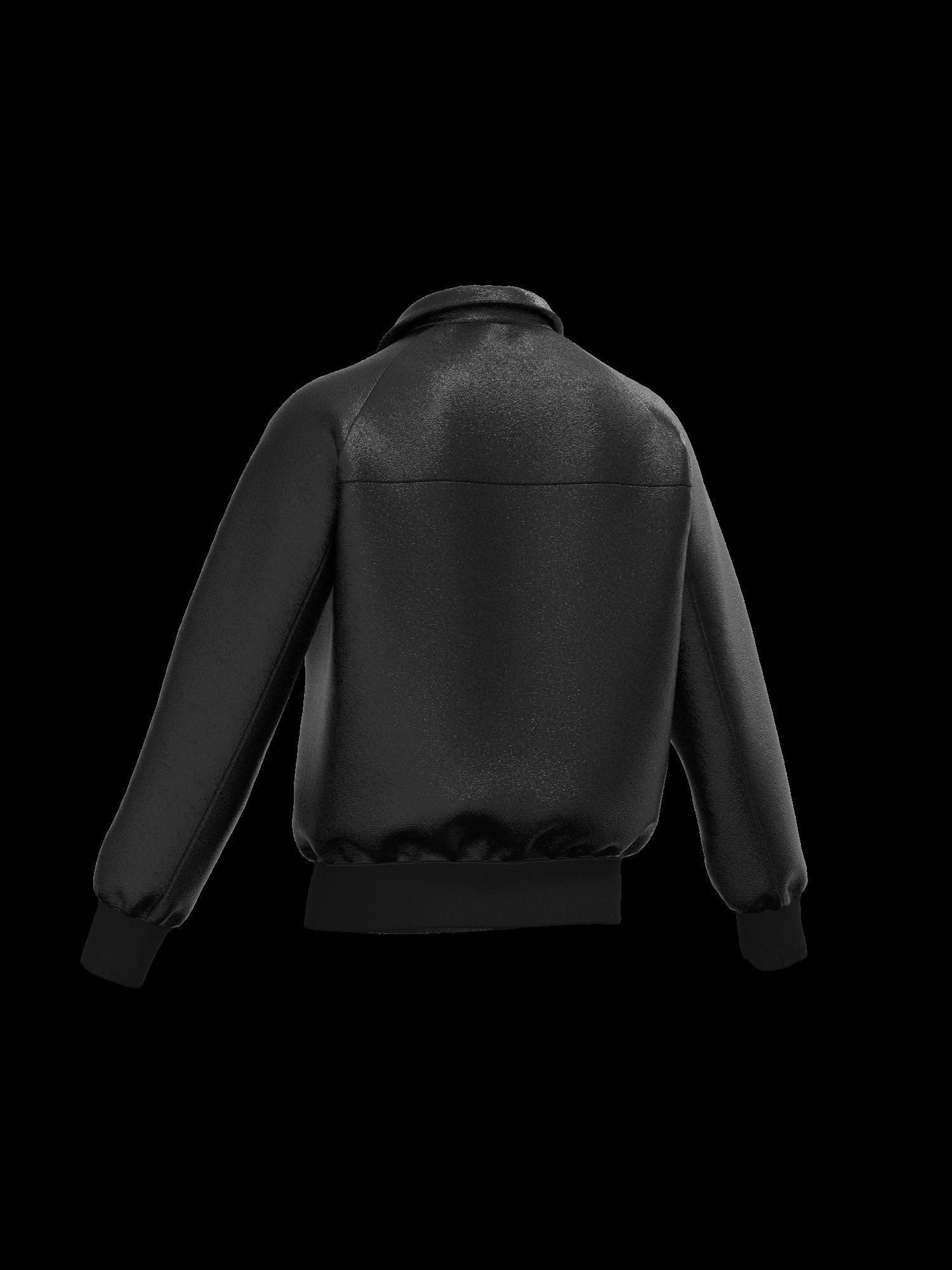 Male raglan leather jacket 3D model animated rigged | CGTrader