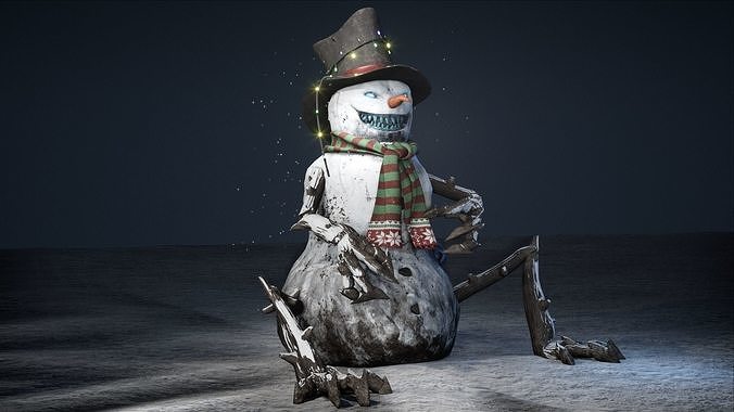 3D model Snowman VR / AR / low-poly | CGTrader