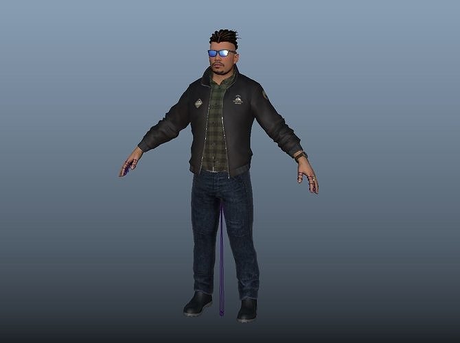 3D model Game Ready Character - 1 VR / AR / low-poly | CGTrader