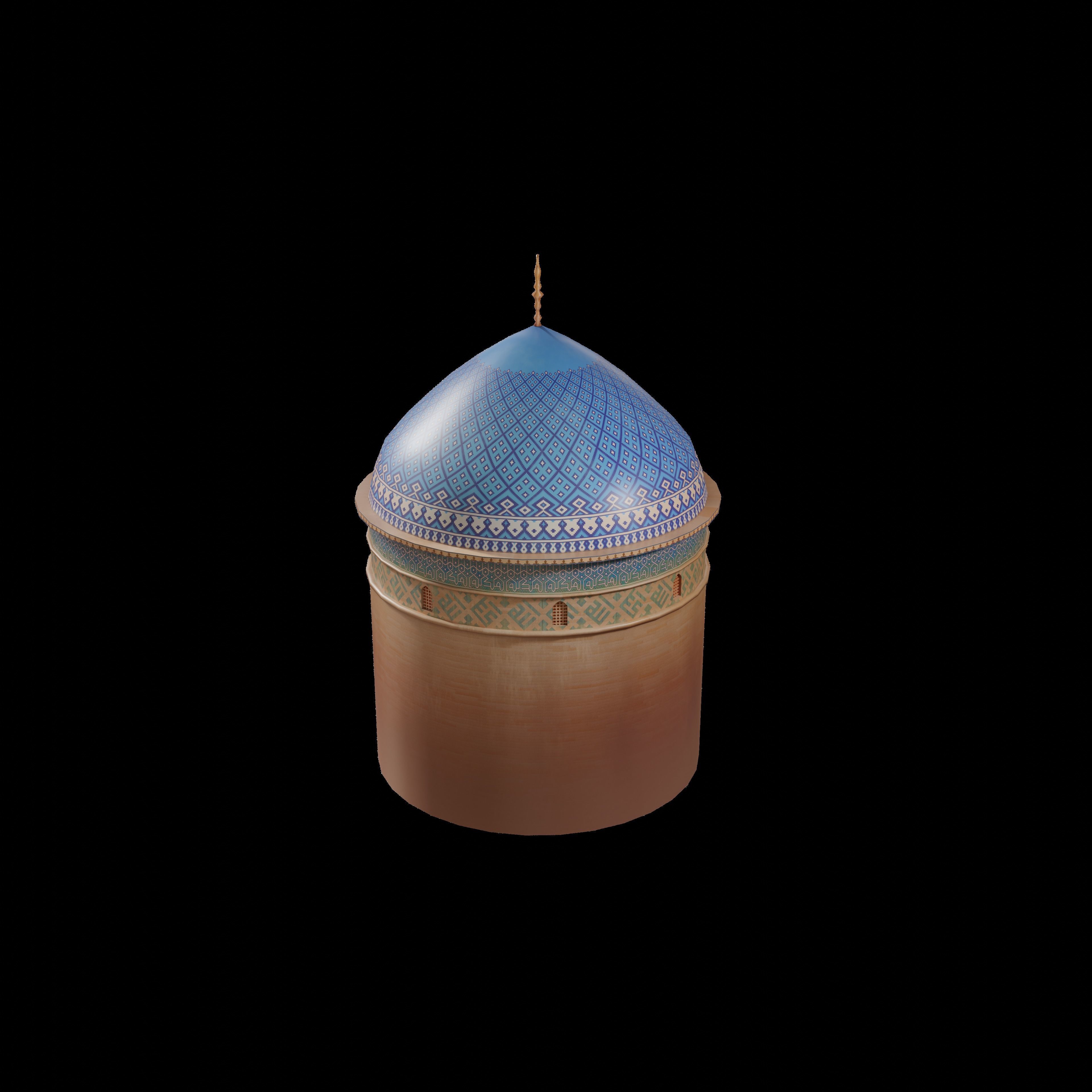 3D model Mosque Dome Base Mesh VR / AR / low-poly | CGTrader