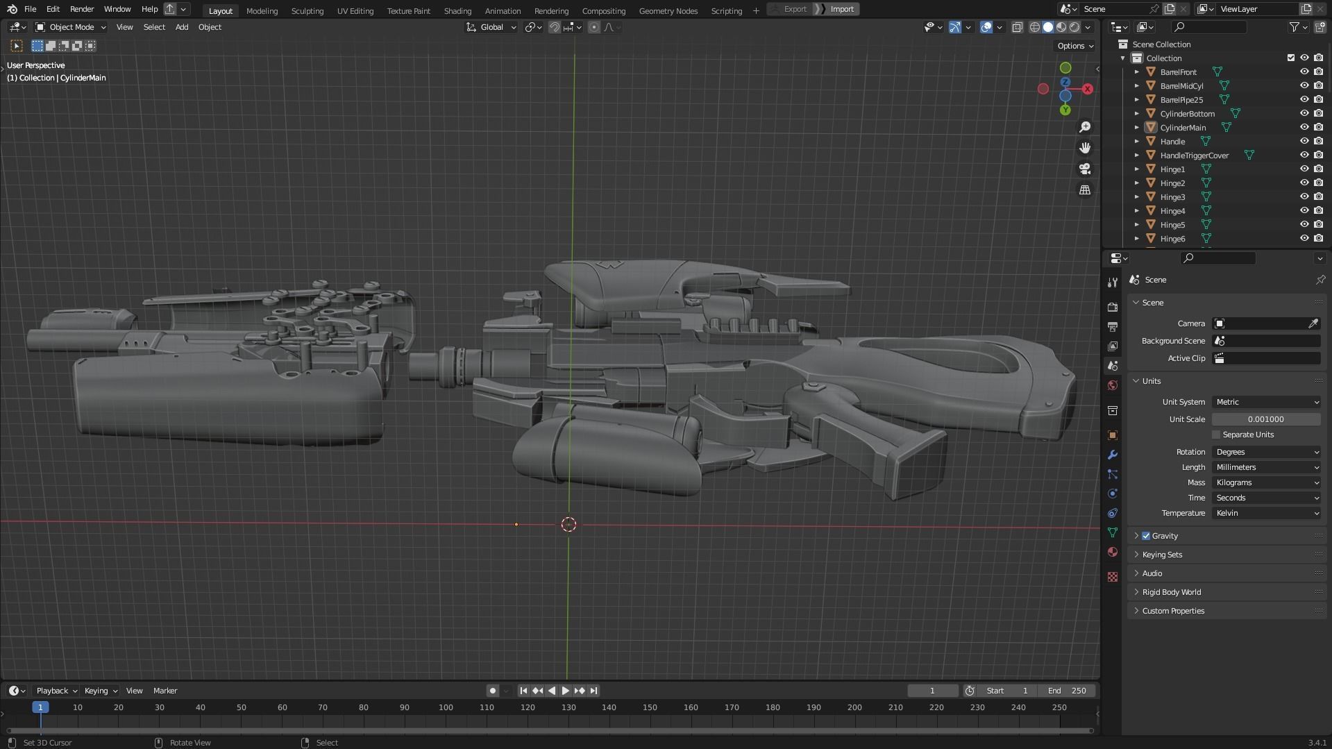 Overwatch Widowmaker Widow Kiss Gun for Cosplay 3D model 3D printable ...