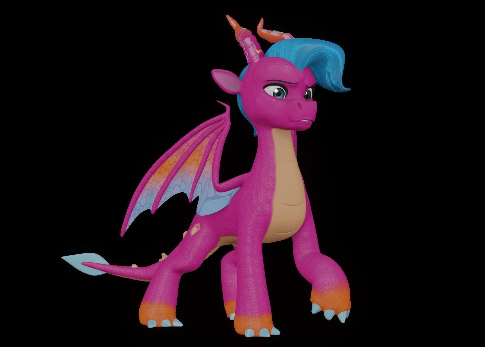 3D model MLP Gen 5 Dragons VR / AR / low-poly | CGTrader