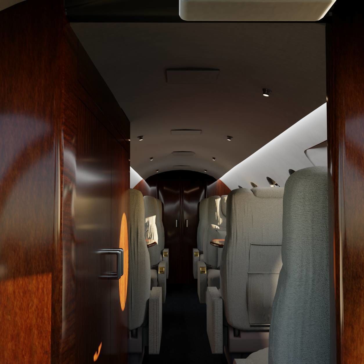 3D model Hawker 400XP Jet Plane 3D model - interior included VR / AR ...