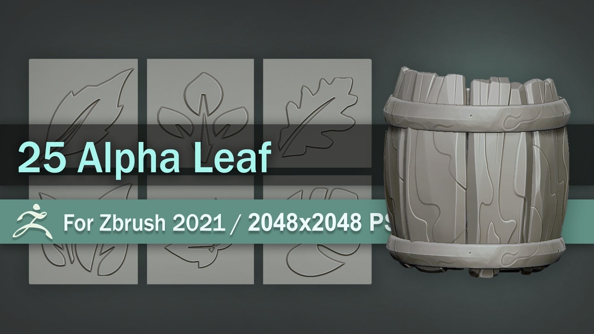 Stylized Leaf alphas Texture | CGTrader