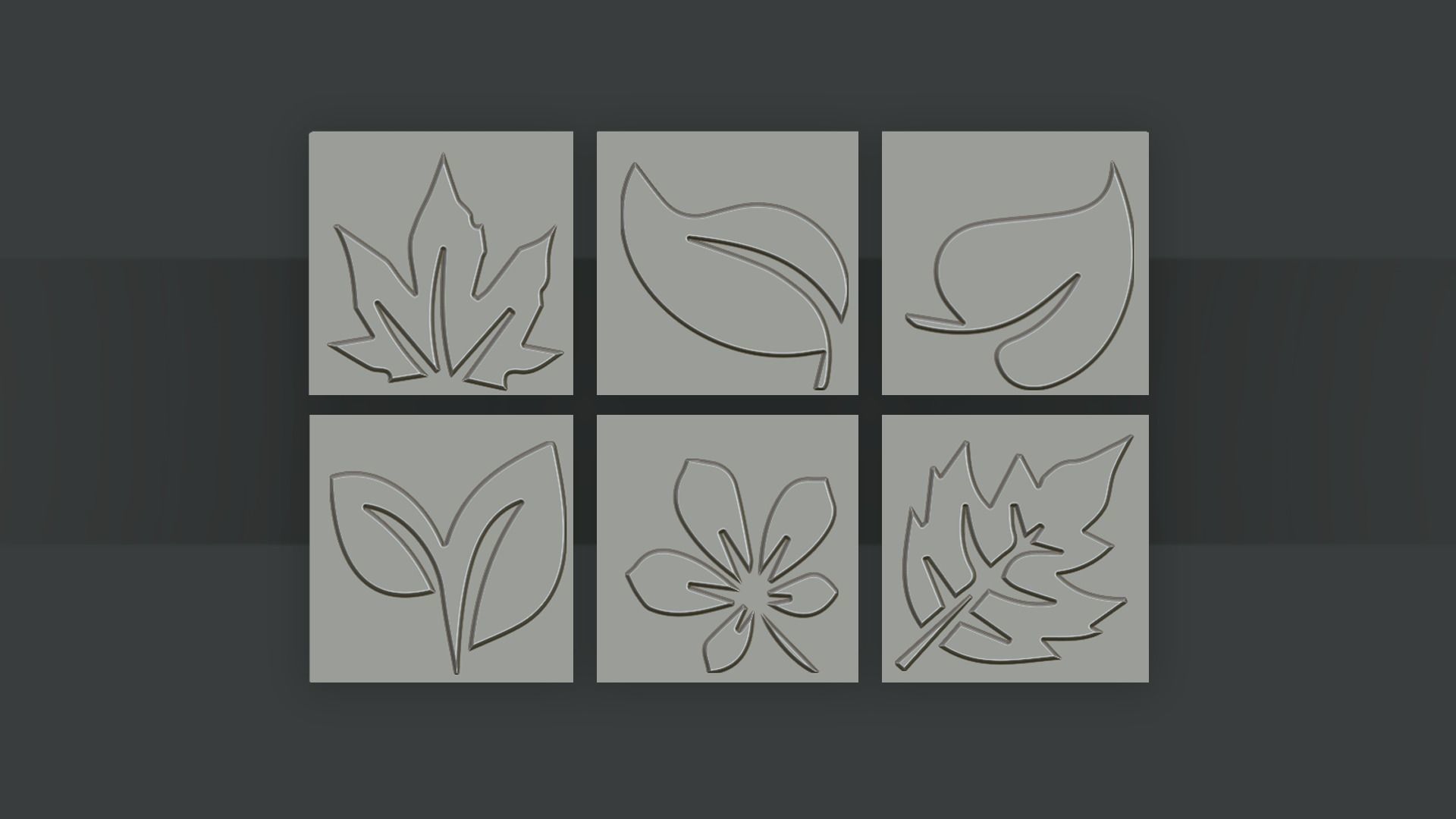 Stylized Leaf alphas Texture | CGTrader
