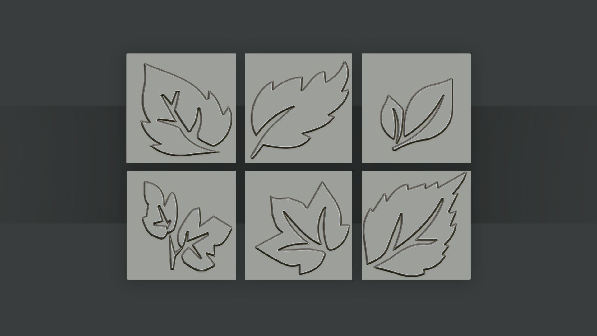 Stylized Leaf alphas Texture | CGTrader