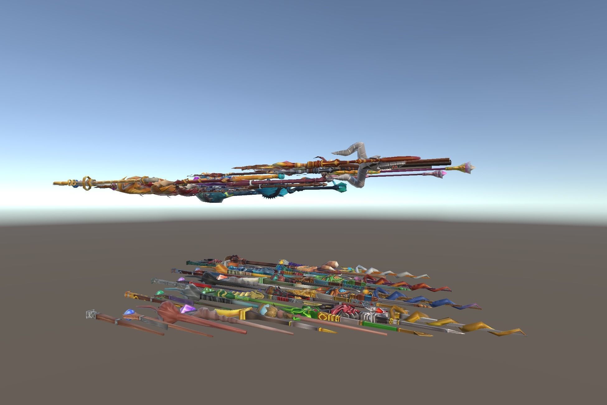 3D model Cartoon Fantasy Weapons Staffs VR / AR / low-poly | CGTrader