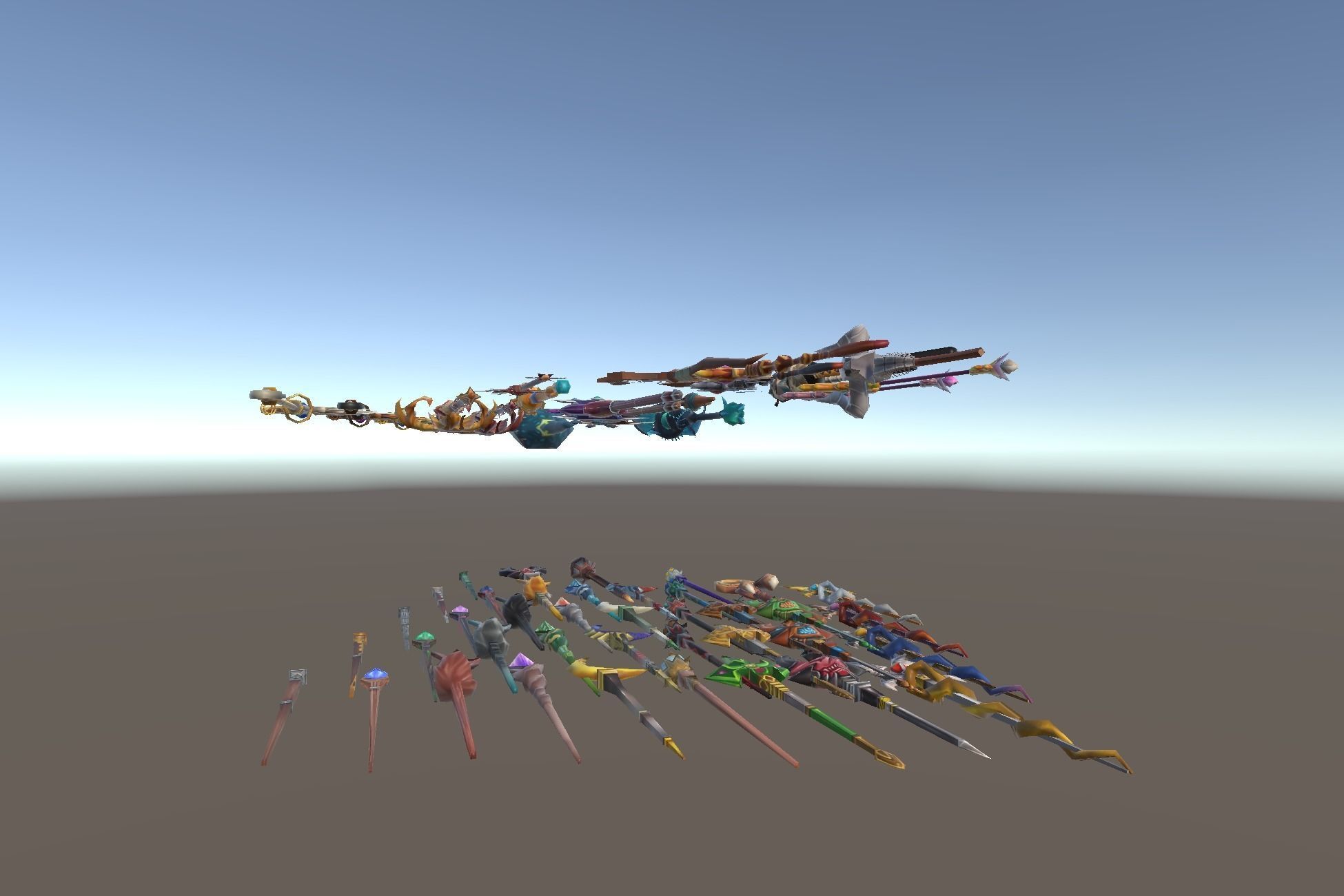 3D model Cartoon Fantasy Weapons Staffs VR / AR / low-poly | CGTrader