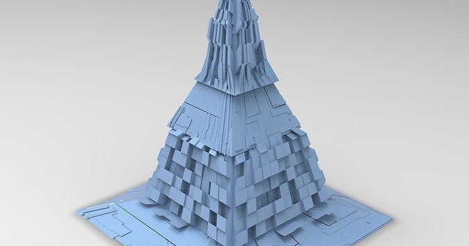 Egypt colossal Sci fi Maze pyramid Structure 3D model | CGTrader
