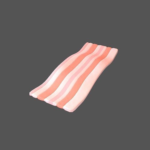 3D model Cartoon Bacon V1 002 VR / AR / low-poly | CGTrader