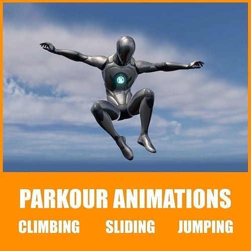Parkour Animations 3D model animated | CGTrader