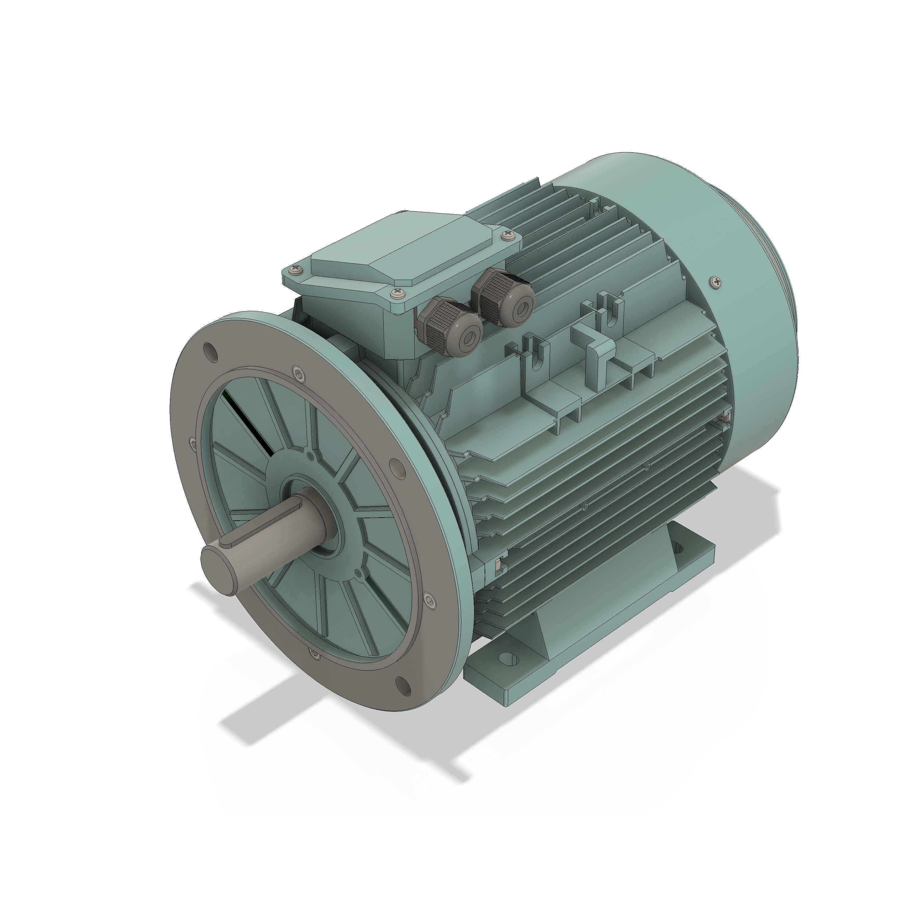 3 Phase AC induction motors - Frame size 132M 3D model | CGTrader