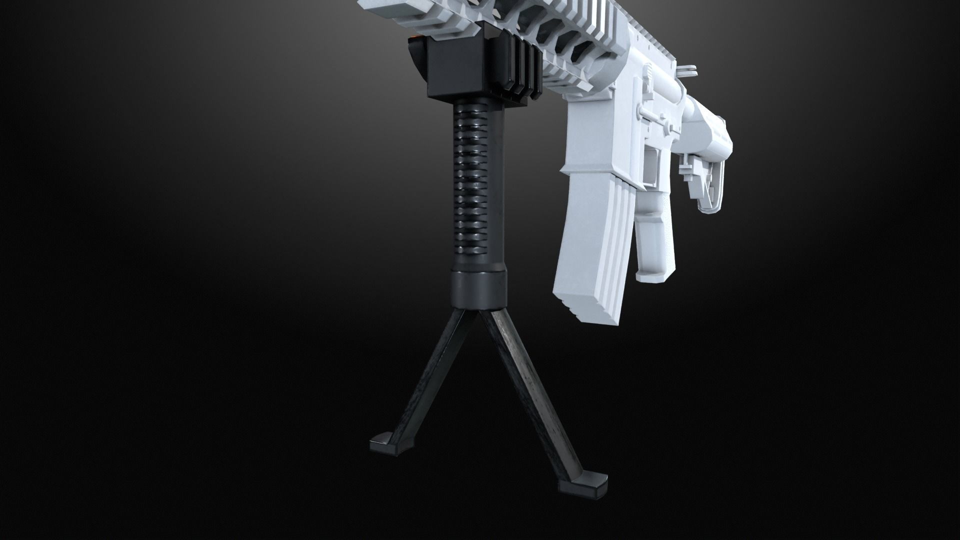 3D model Gameready bipod pack VR / AR / low-poly | CGTrader