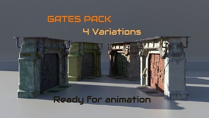 Gates 3D model | CGTrader