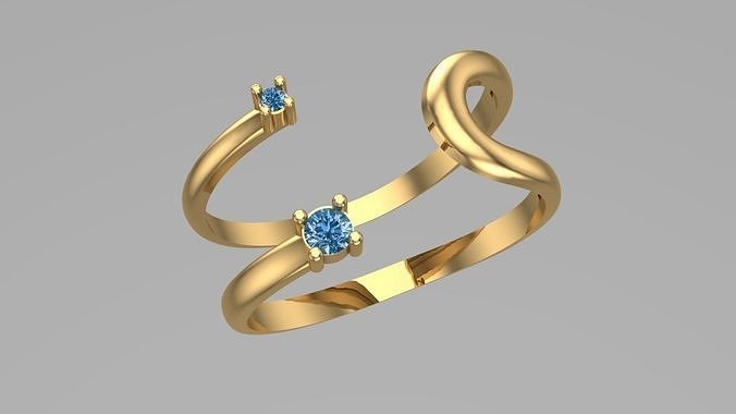 free simple minimal ring free 3D model 3D printable | CGTrader