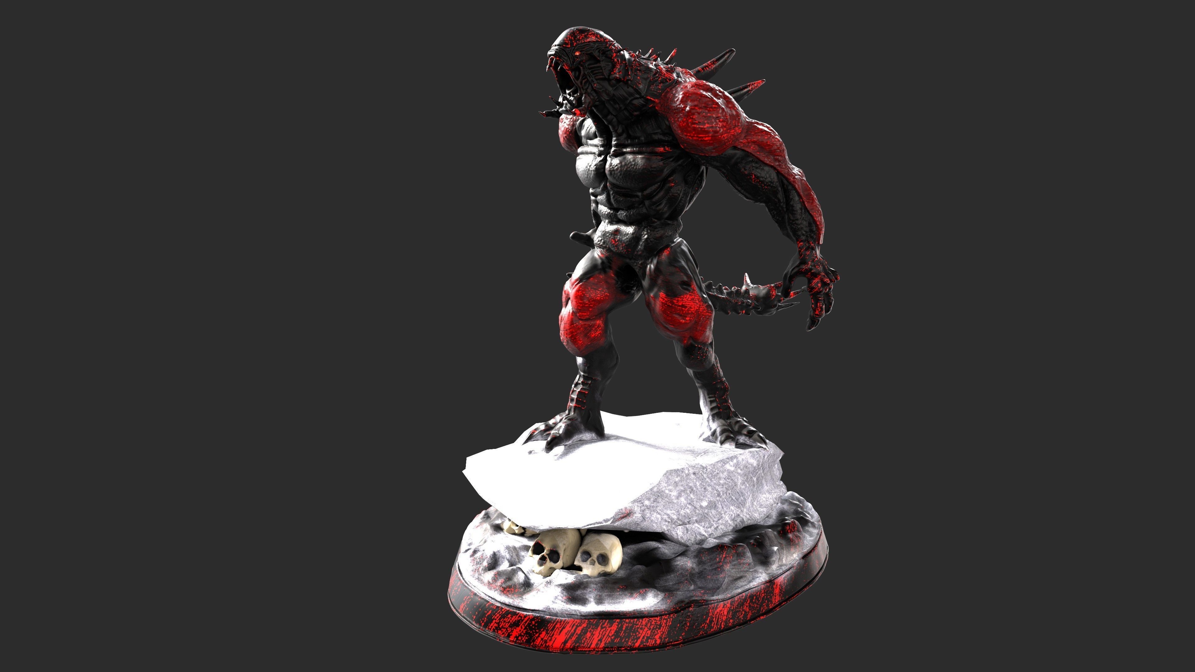 Moustro Goliath de Evolve 3D model 3D printable | CGTrader
