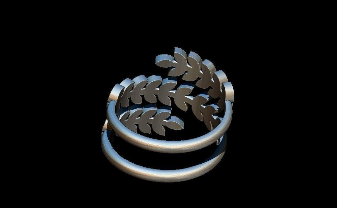 Olympic crown ring 3D model 3D printable | CGTrader