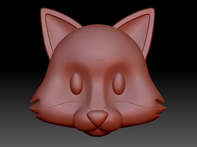 Fox Head 3D model 3D printable | CGTrader