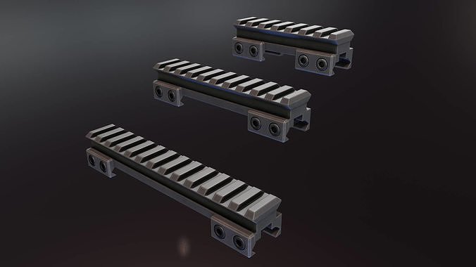 Picatinny Rail Deck free VR / AR / low-poly 3D model | CGTrader