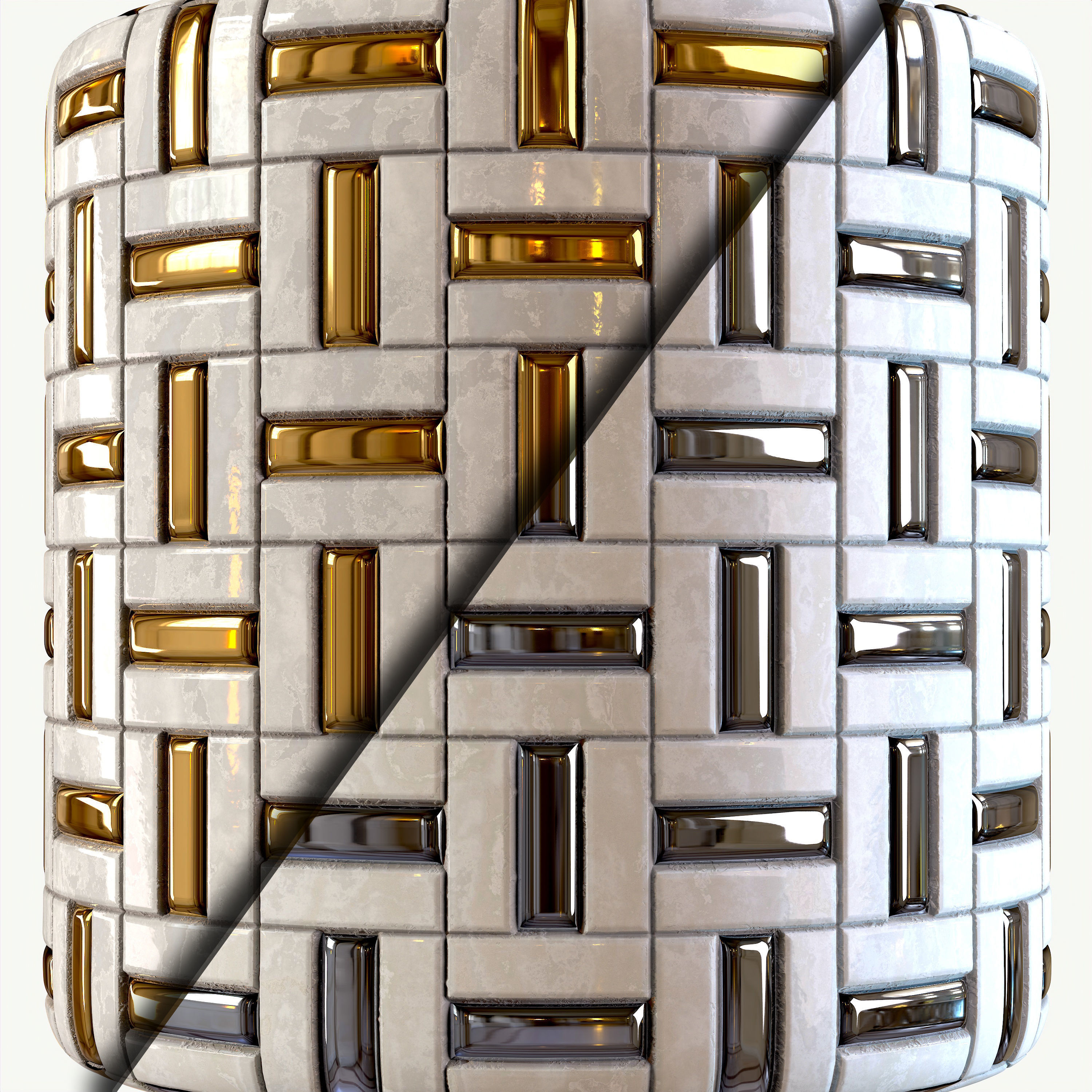 steel and marble tile PBR texture 006 Texture | CGTrader