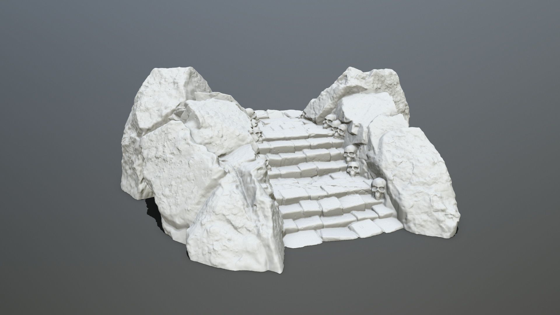 Ruin Stairs STL 3D model 3D printable | CGTrader