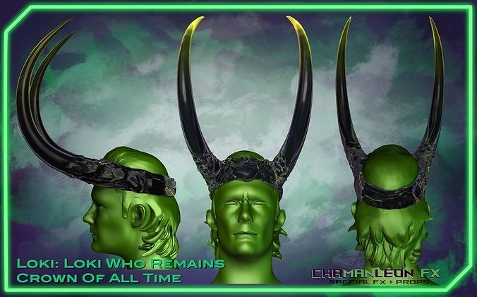 Loki Who Remains Crown of all Time 3D model 3D printable | CGTrader