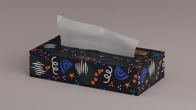 Tissue Box 3D model | CGTrader