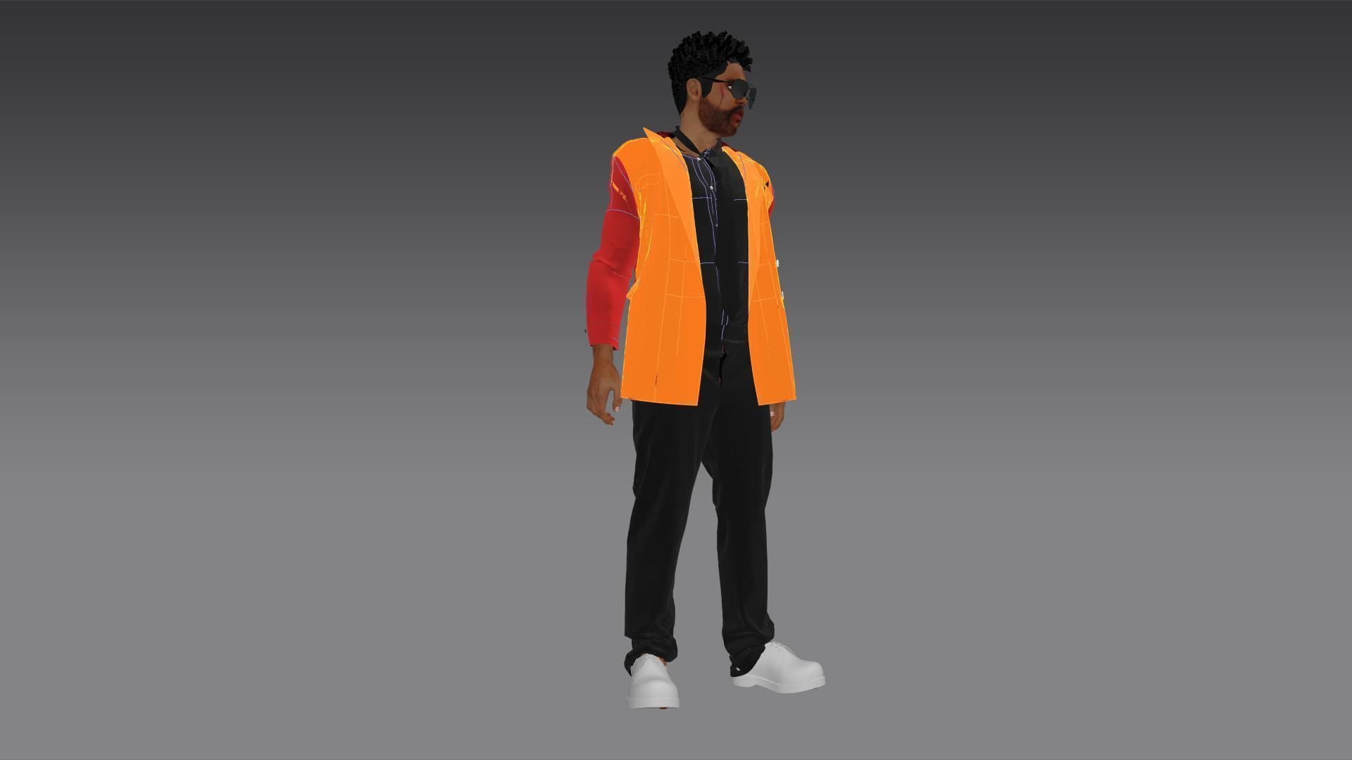 The Weeknd 3D model animated | CGTrader