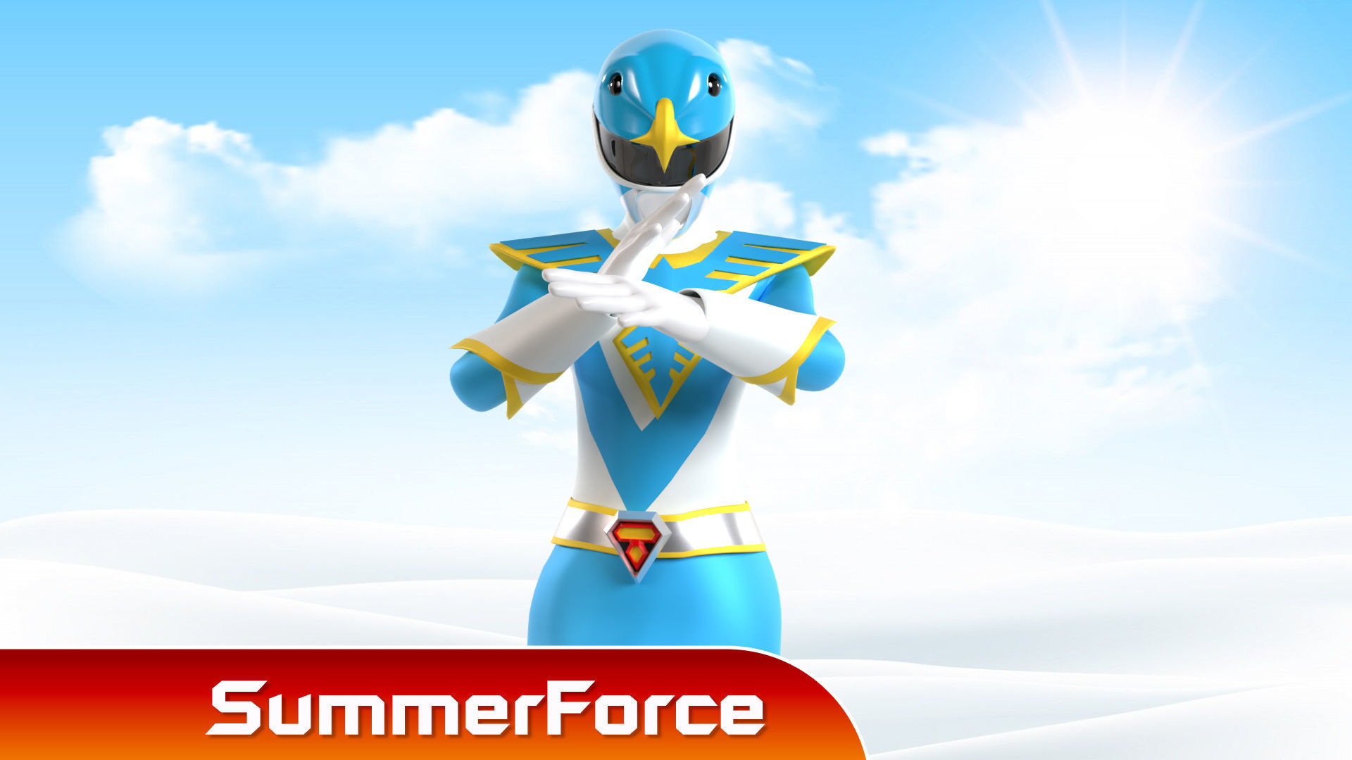 Blue Swallow - Chojin Sentai Jetman 3D model rigged | CGTrader