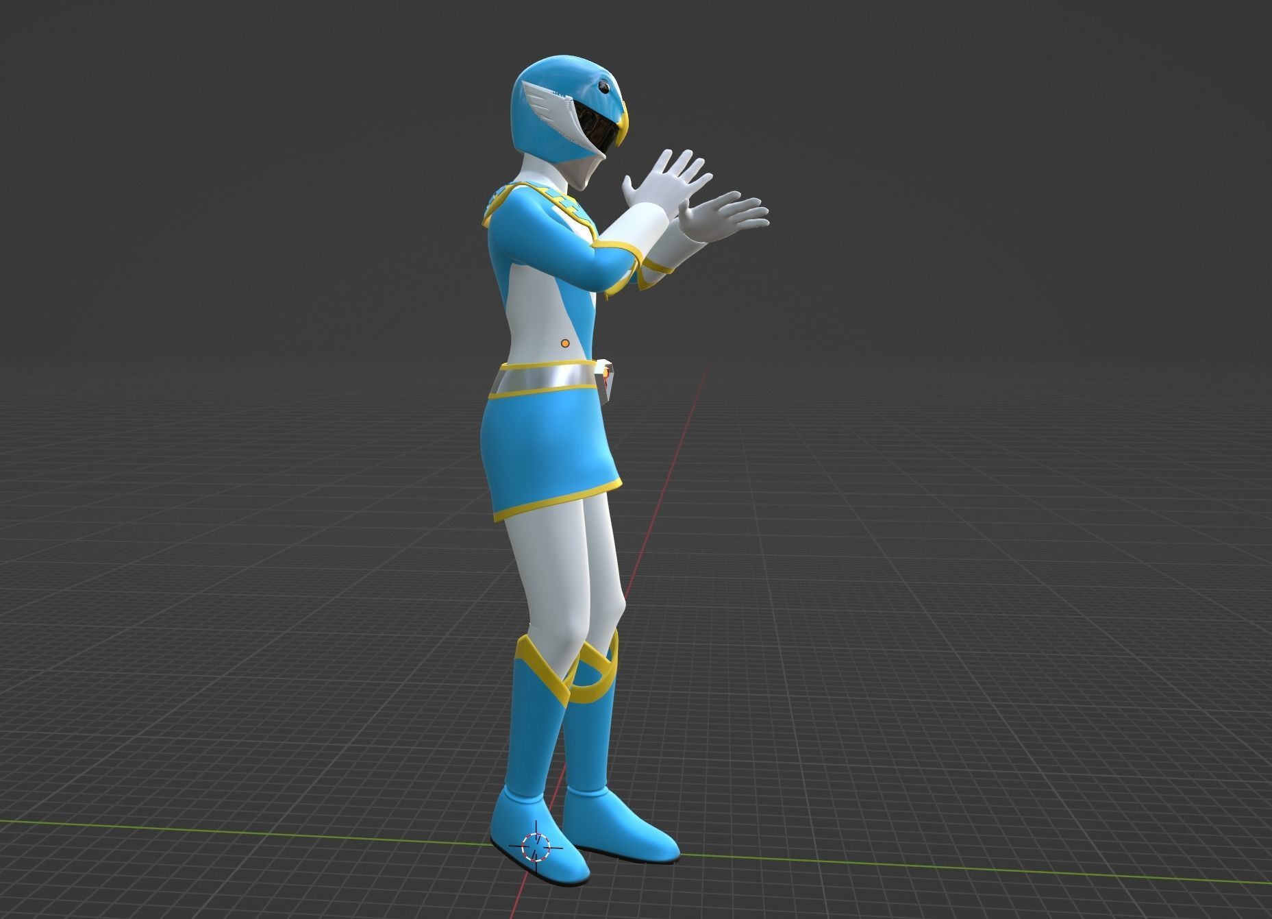 Blue Swallow - Chojin Sentai Jetman 3D model rigged | CGTrader