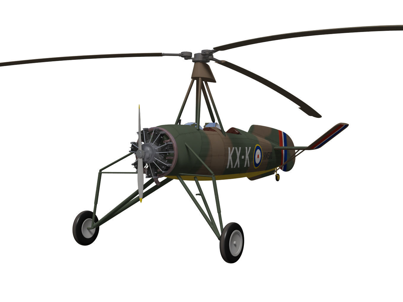 Cierva C30 3D model | CGTrader