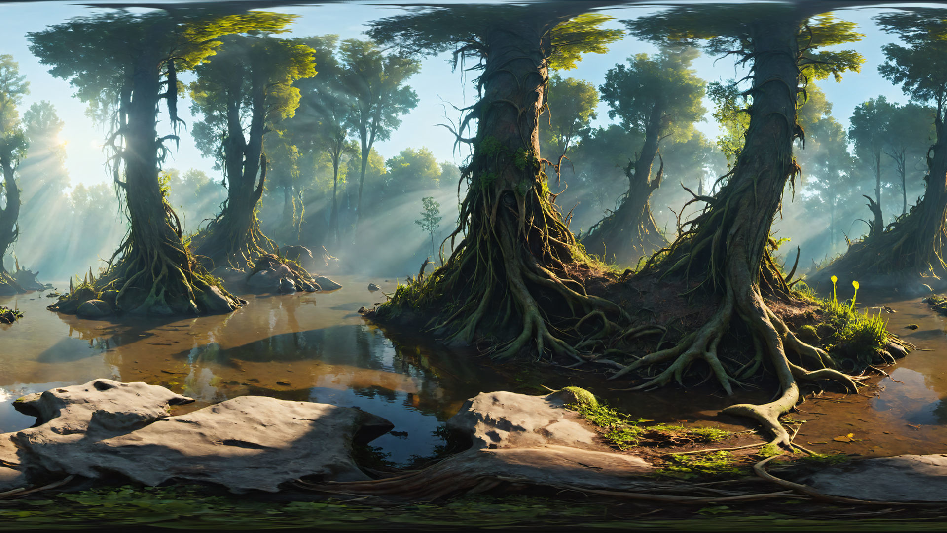 3D model HDRI Swamps and Wetlands VR / AR / low-poly | CGTrader