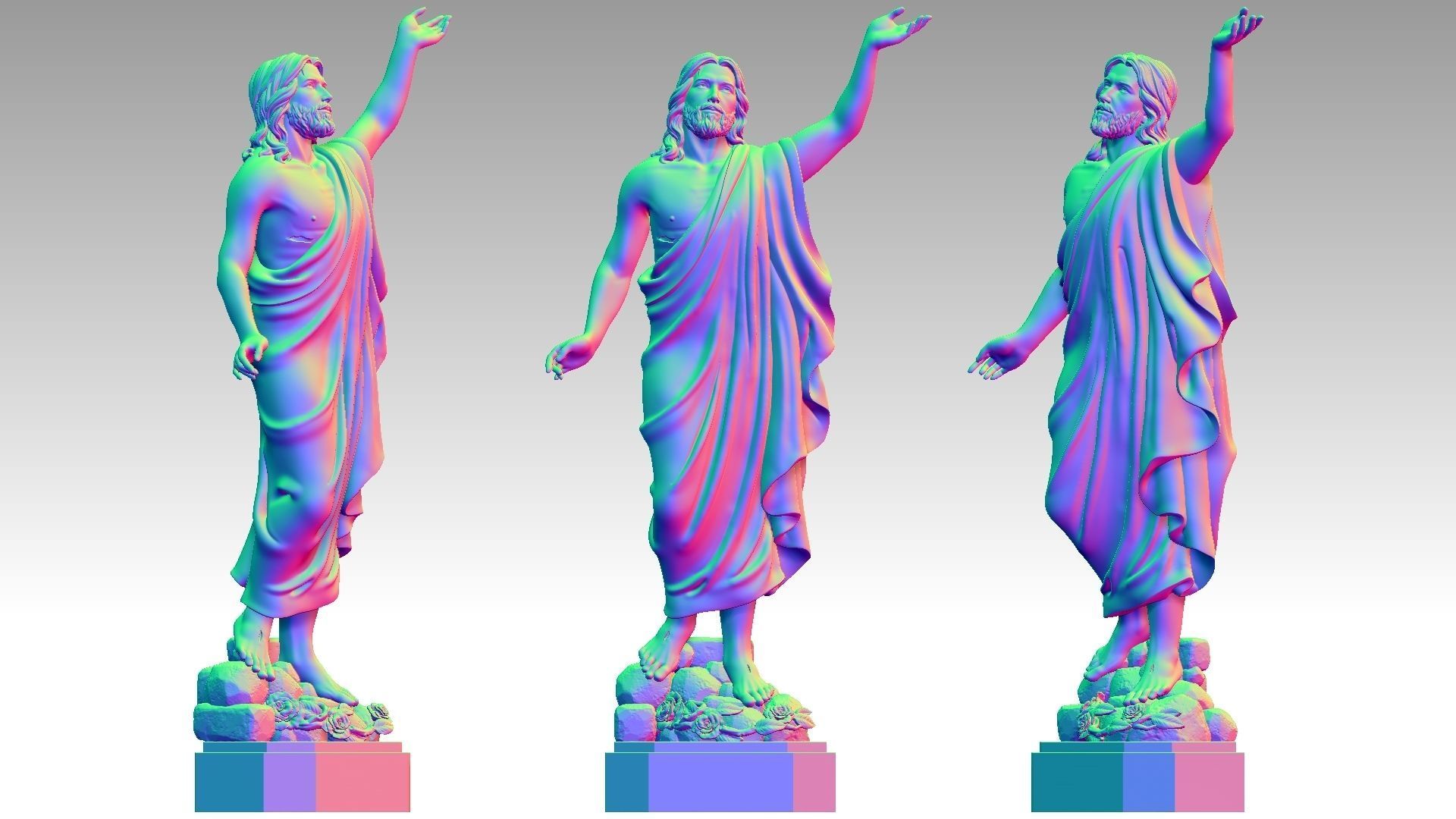 Resurrection of Jesus Christ 3D model 3D printable | CGTrader