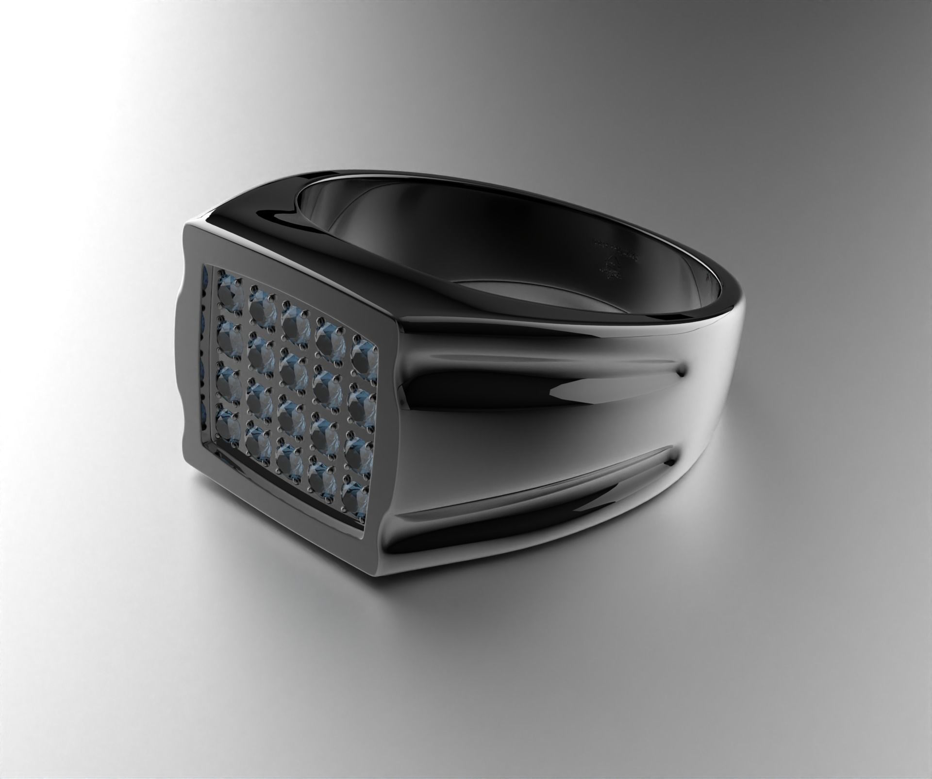 Stainless Ring Low Poly 3D Model for WebGL and 3d Printing Ready 3D ...