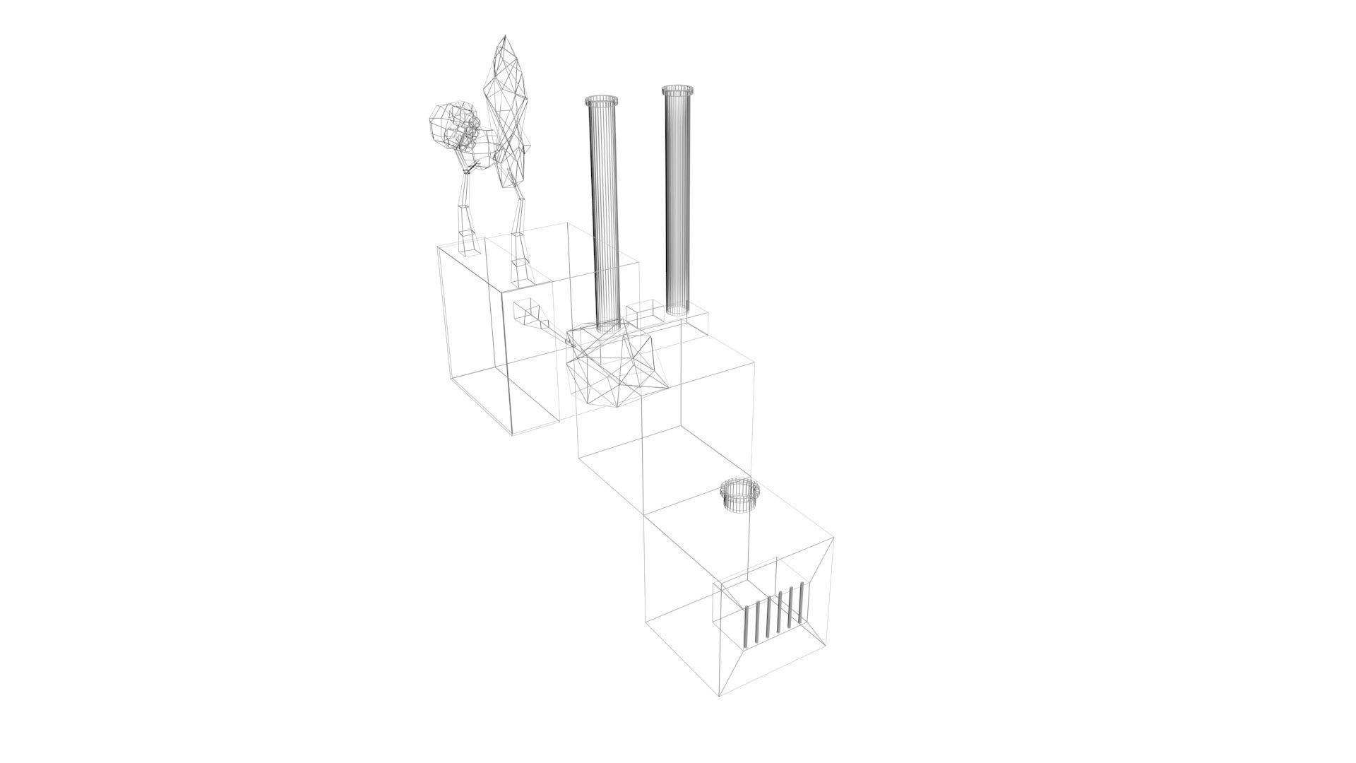 3D model Low Poly Cube World VR / AR / low-poly | CGTrader