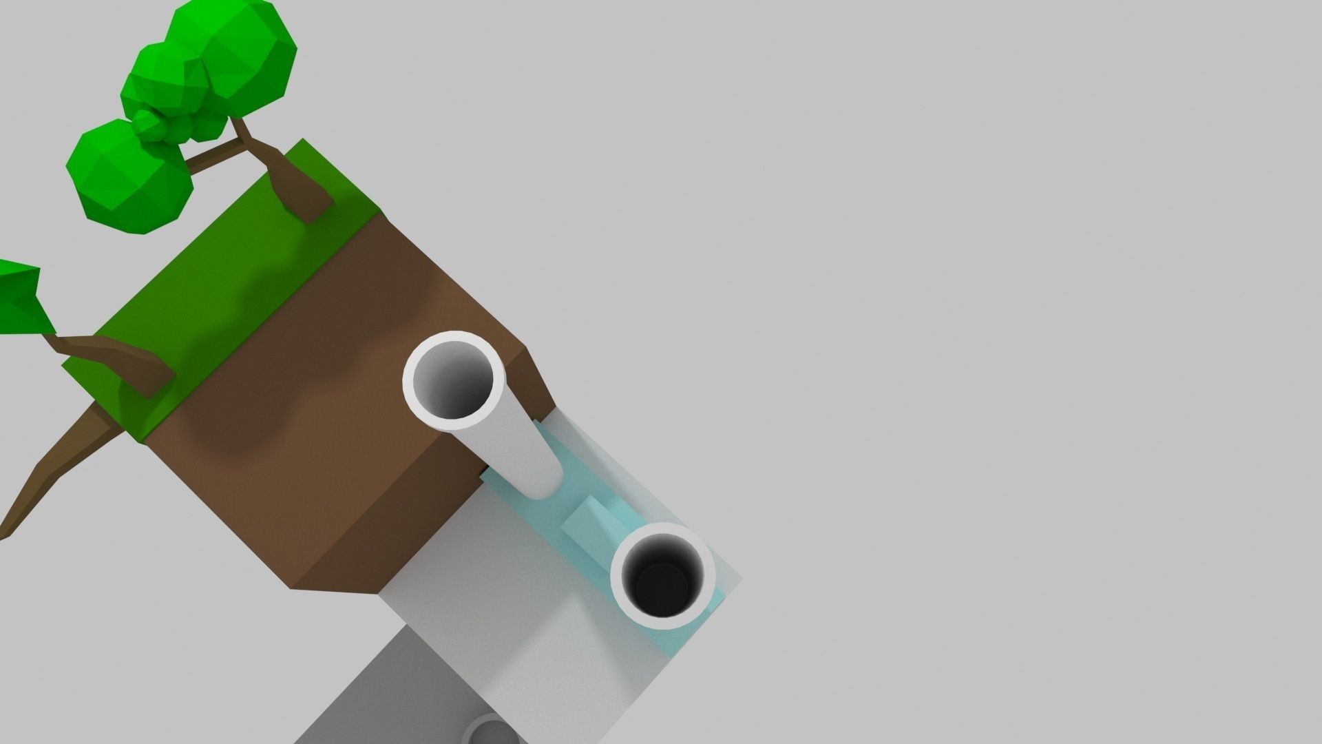 3D model Low Poly Cube World VR / AR / low-poly | CGTrader