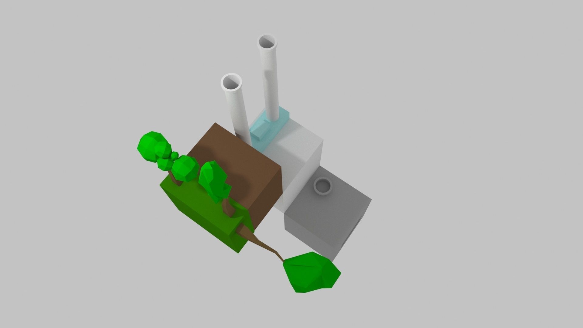 3D model Low Poly Cube World VR / AR / low-poly | CGTrader