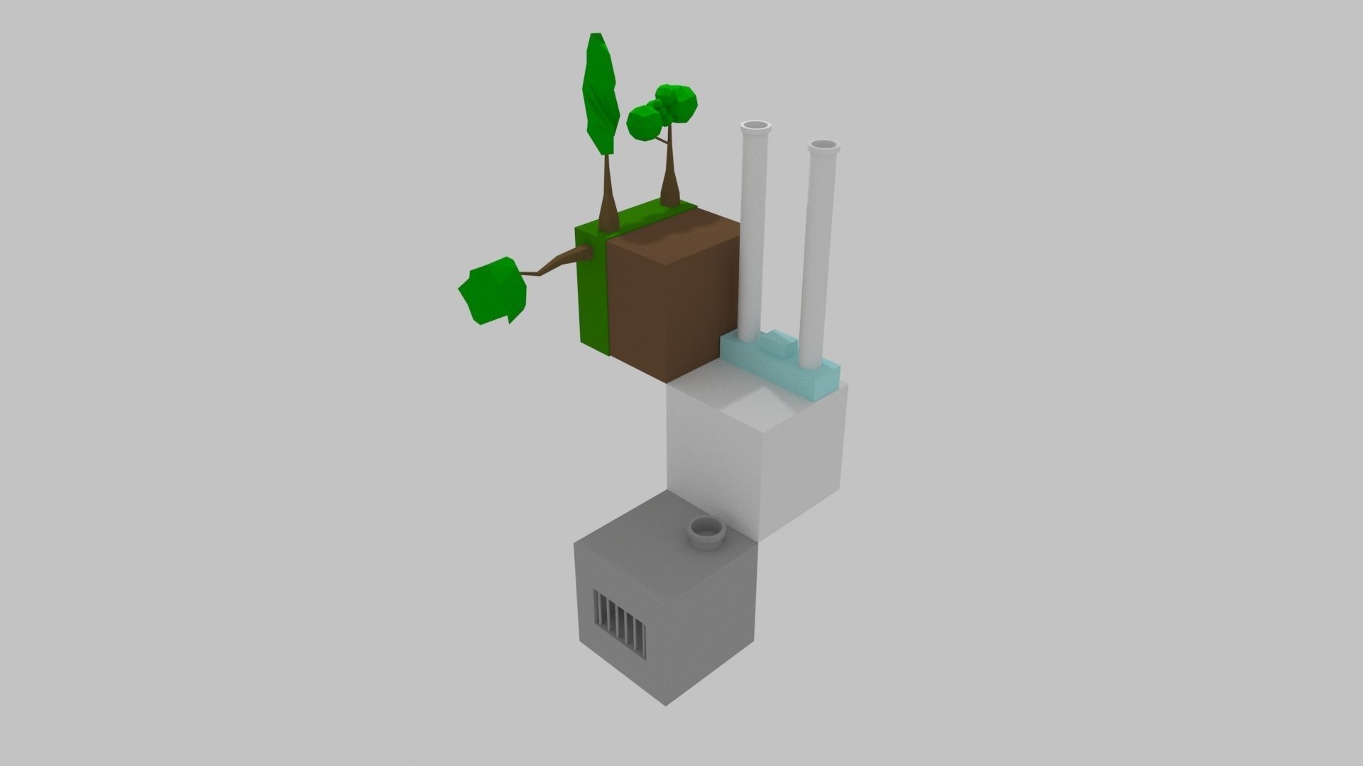 3D model Low Poly Cube World VR / AR / low-poly | CGTrader